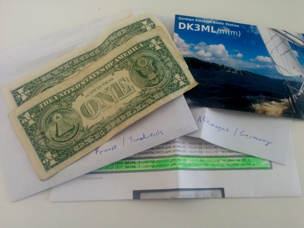 QSL Karte von der ISS – QSL card from ISS | DK3ML